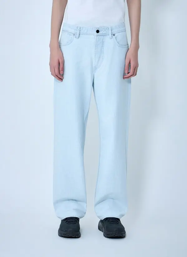 Stone Island Wide-leg Denim Jeans - Blue