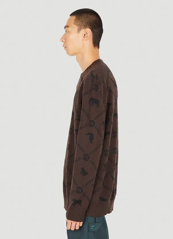 CAPASA MILANO Jacquard Logo Sweater