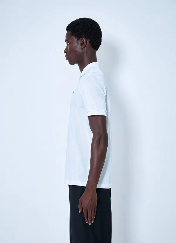 Prada Logo Polo Shirt - White