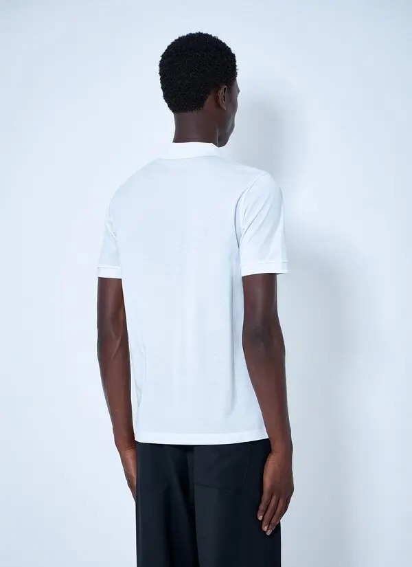 Prada Logo Polo Shirt - White