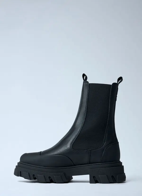 GANNI Cleated Mid Chelsea Boot