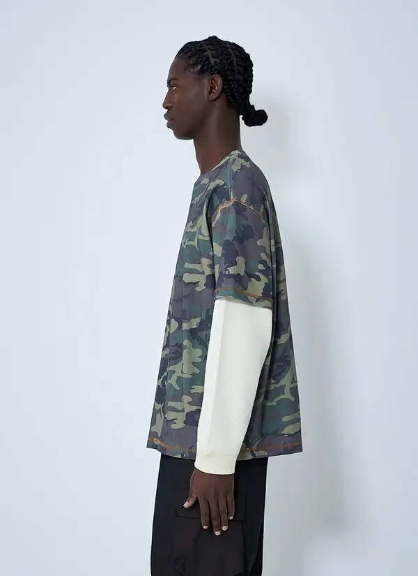 AWAKE NY Logo Motif Jersey Top