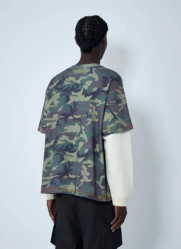 AWAKE NY Logo Motif Jersey Top