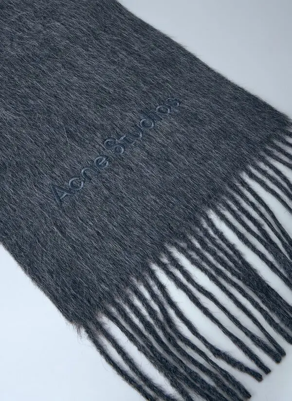Acne Studios Logo Wool Scarf