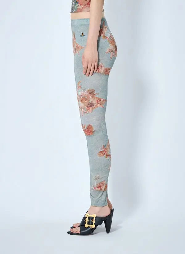 VIVIENNE WESTWOOD Printed Leggings - Light Blue