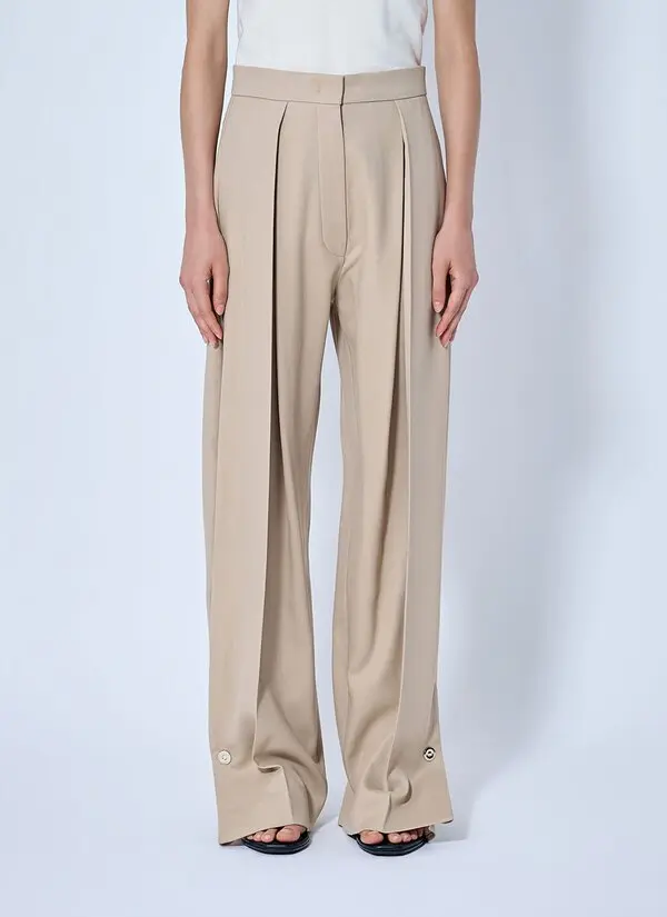 Sportmax Wide-leg Pleated Trousers