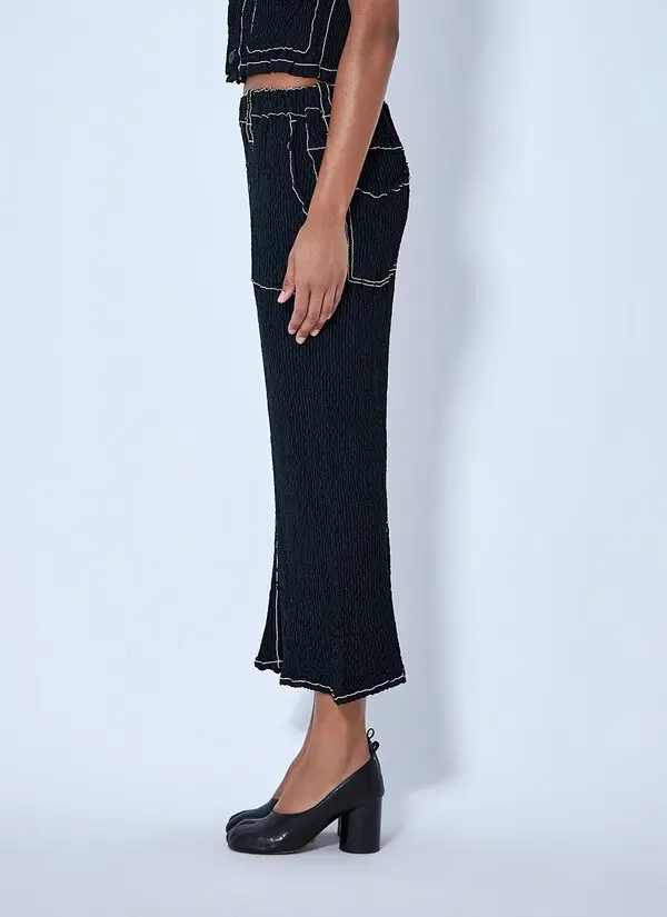 Issey Miyake Wavelet Ensemble Midi Skirt
