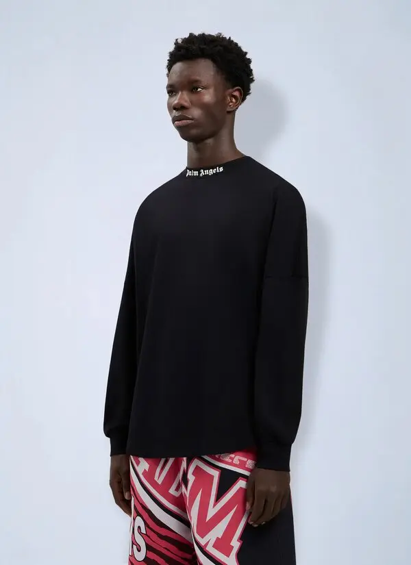 Palm Angels Classic Logo Long-sleeved Over T-shirt