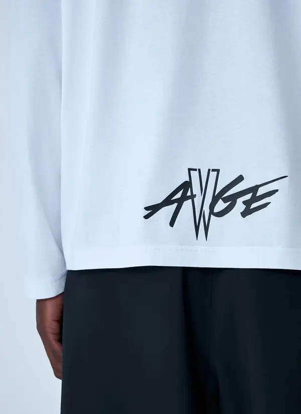 MONCLER X A$AP ROCKY Logo Motif Contrast Print T-shirt