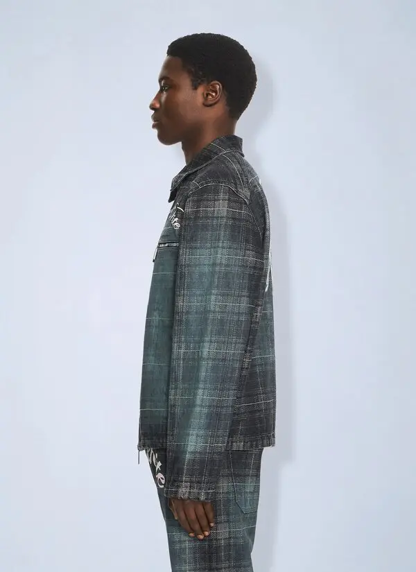 Off-White Check Jacq Den Skate Coach Jkt