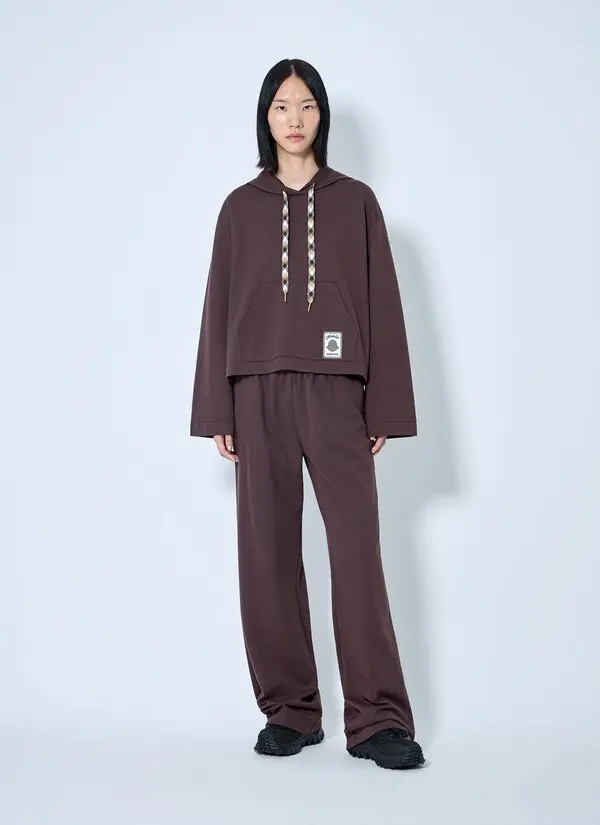 Moncler Hooded Sweatshirt With Contrast Drawstrings