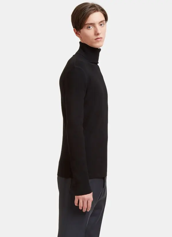 AIEZEN Wool-blend Fine-knit Turtleneck Sweater
