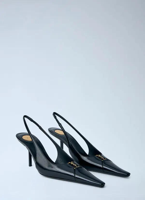 Saint Laurent Babylone Breteuil Slingback Pumps