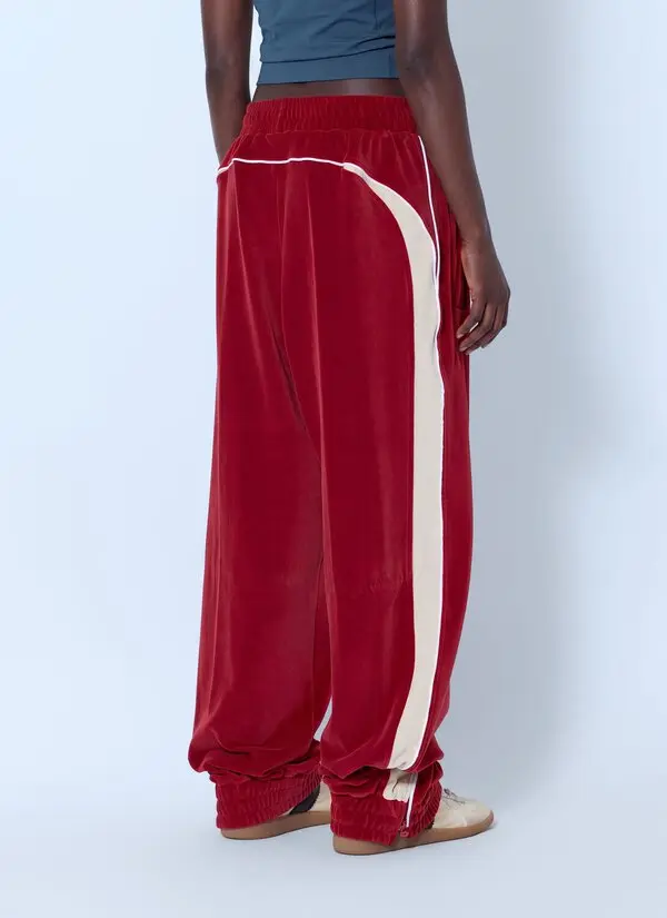 Lacoste Runway Loose Fit Velour Joggers