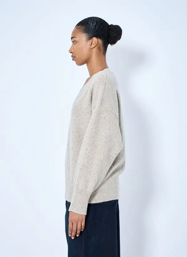RÓHE Classic Mouliné Jumper - Beige