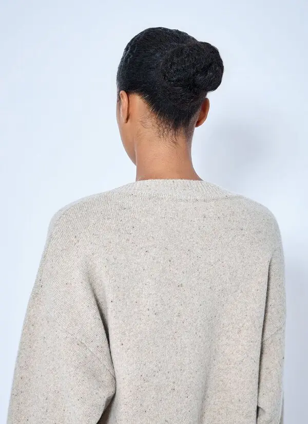 RÓHE Classic Mouliné Jumper - Beige