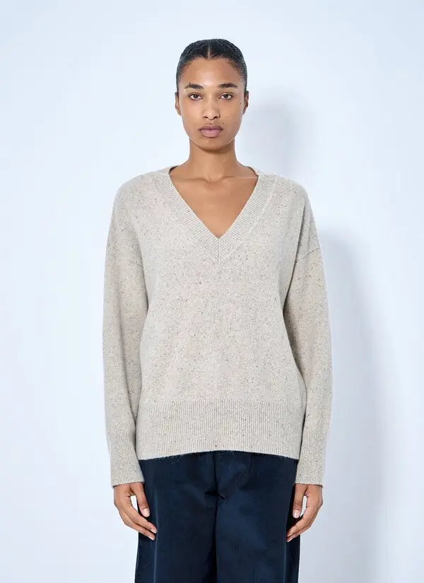 RÓHE Classic Mouliné Jumper - Beige