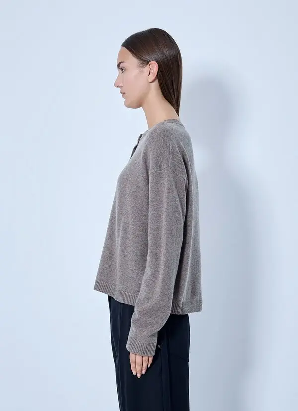 Max Mara Button Placket Knit Sweater