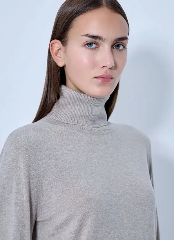Max Mara Turtleneck Fine Knit Sweater