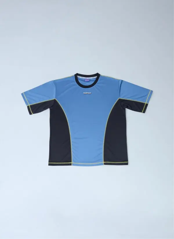 BADFRIEND Logo Motif T-shirt - Blue