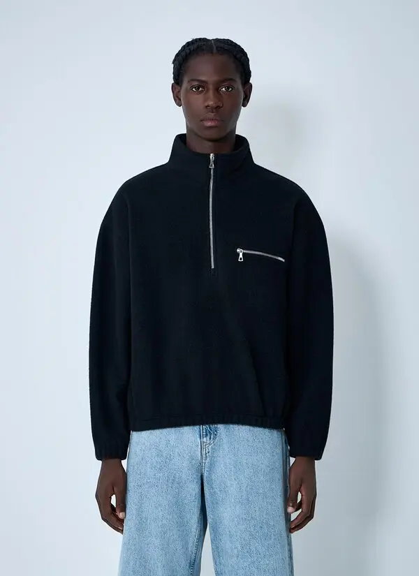 RIER Fleece Sweatshirt - Black
