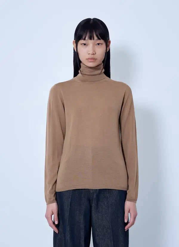 Max Mara Turtleneck Sweater - Camel