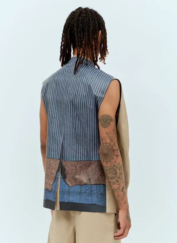Comme Des Garçons Printed Double-breasted Blazer