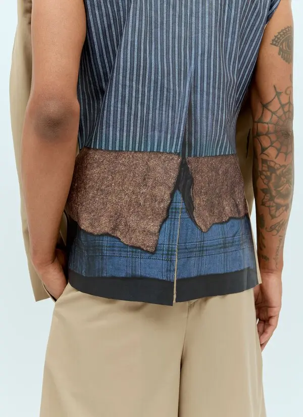 Comme Des Garçons Printed Double-breasted Blazer