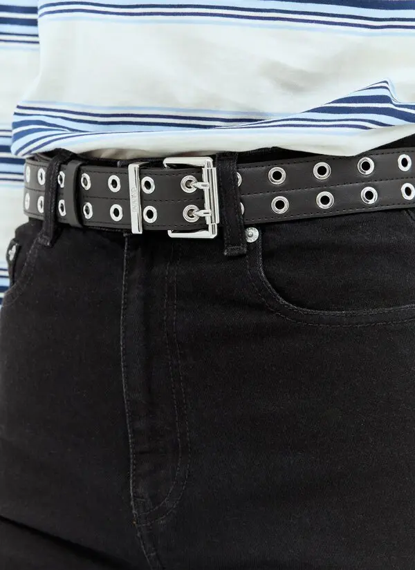 GANNI Double Eyelet Belt