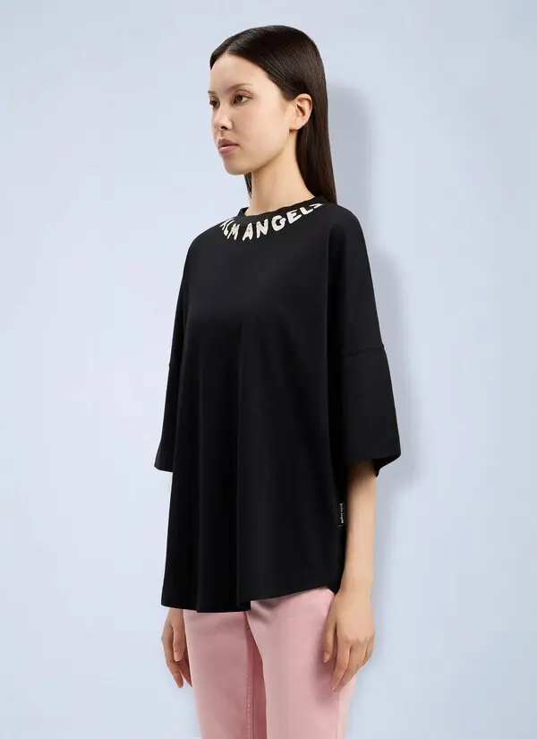 Palm Angels Neck Logo Over T-shirt