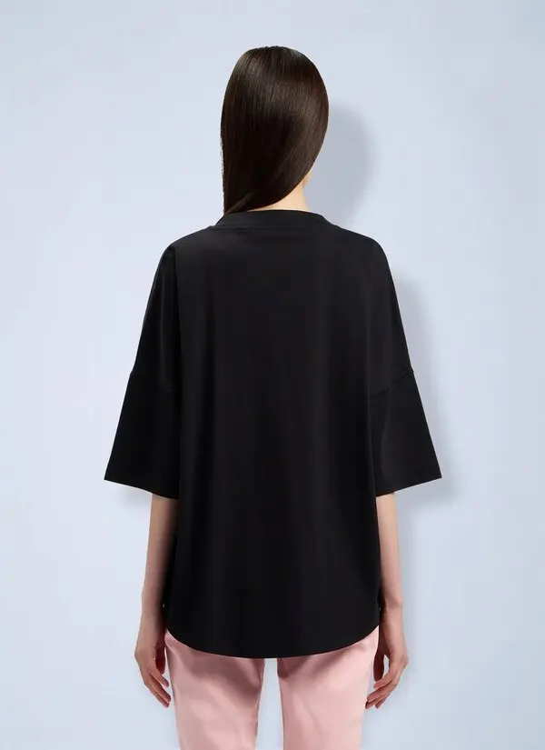 Palm Angels Neck Logo Over T-shirt