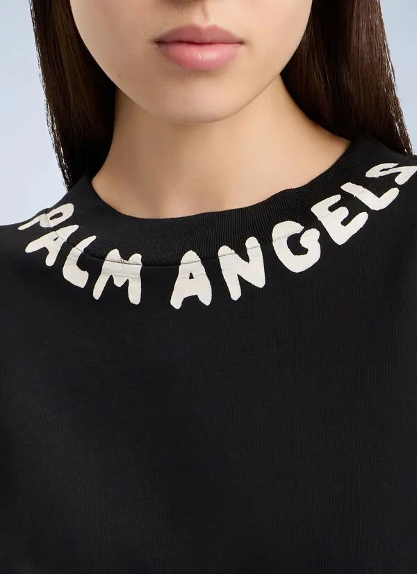 Palm Angels Neck Logo Over T-shirt