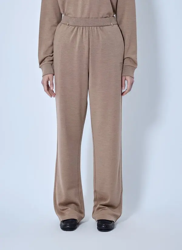 Max Mara Elasticated Waistband Trousers - Camel