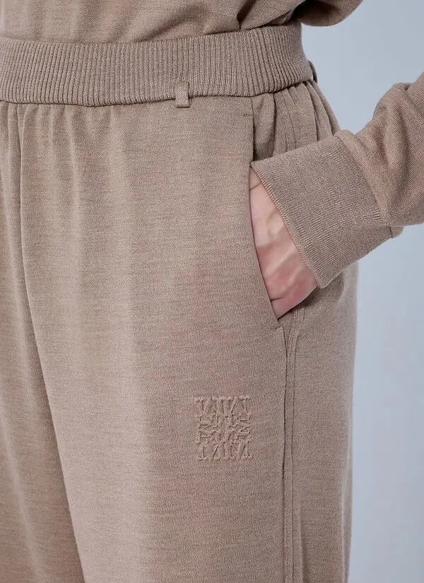 Max Mara Elasticated Waistband Trousers - Camel