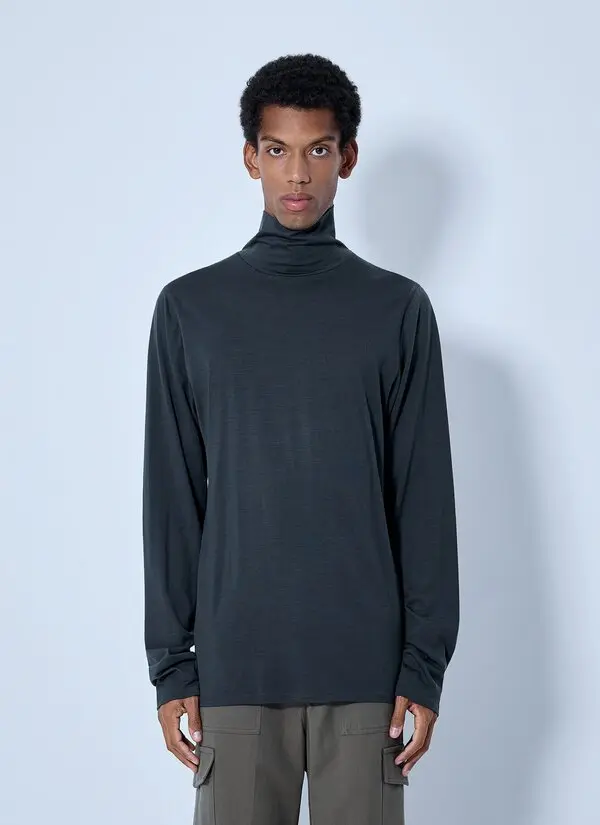RIER Polar Jersey Turtleneck - Grey