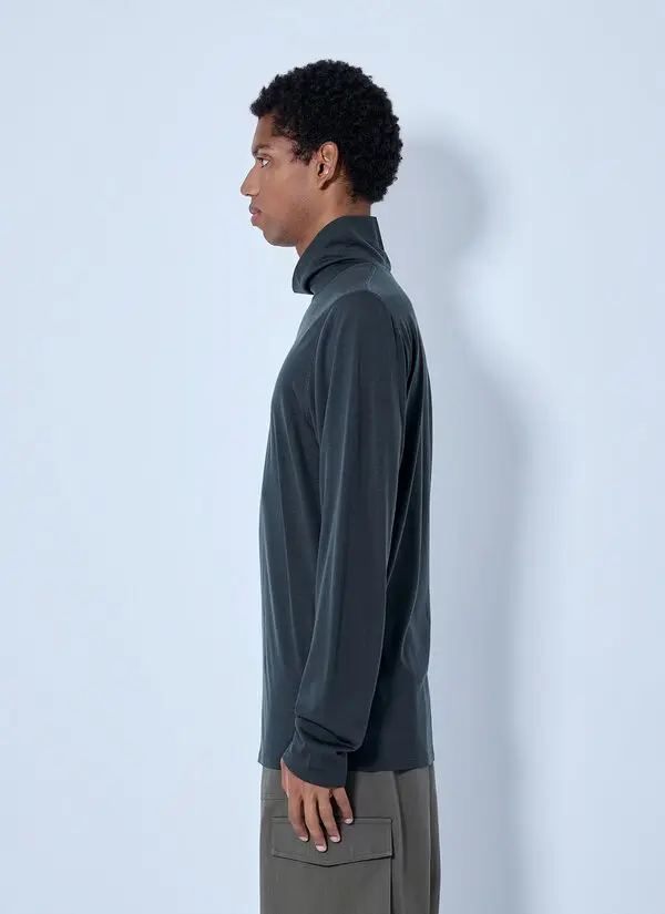 RIER Polar Jersey Turtleneck - Grey