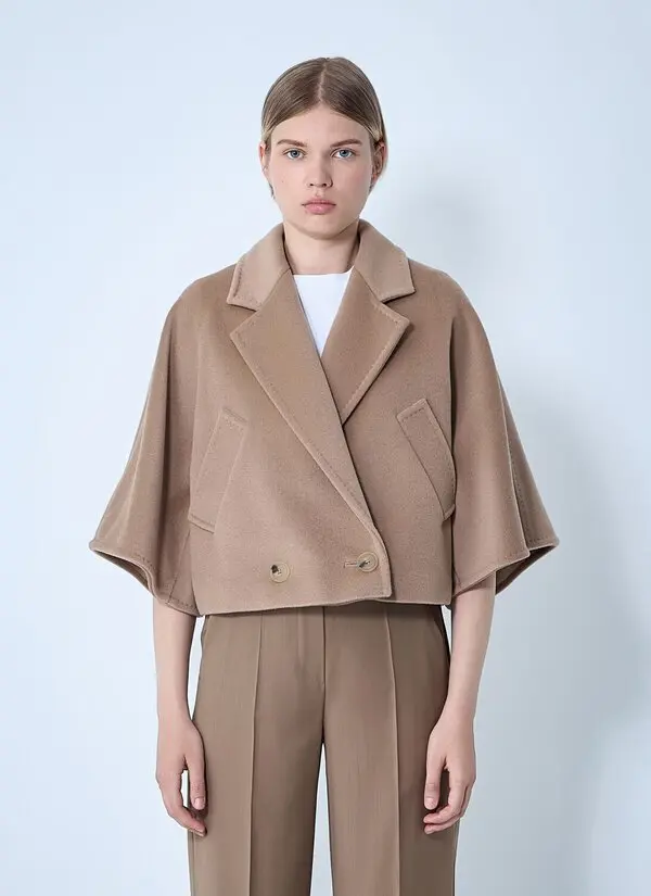 Max Mara Cropped Jacket - Camel