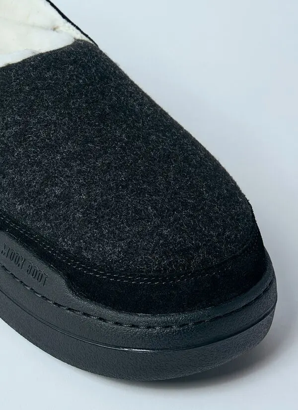 Moon Boot Park Clog Felt Mules