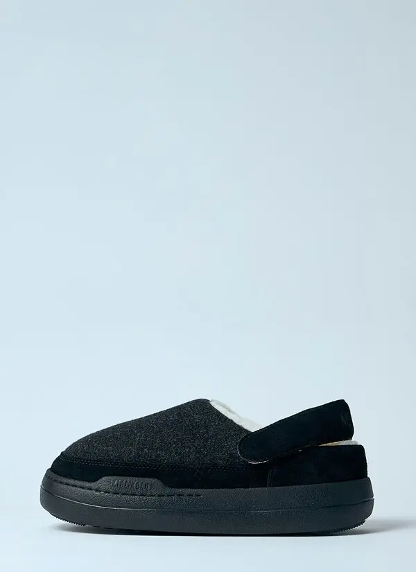 Moon Boot Park Clog Felt Mules