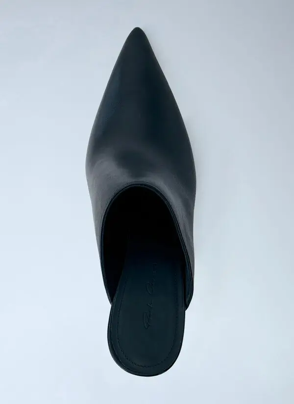 Rick Owens Cantilever 8 Sabot Sharp Mules