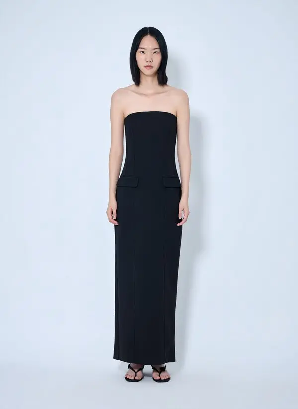 TOTEME Strapless Pocket Dress - Black