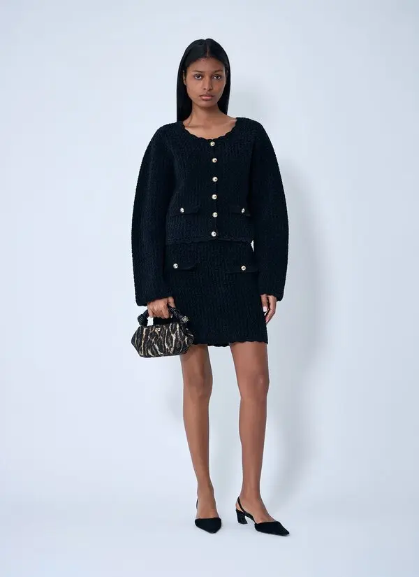 GANNI Crochet Cardigan