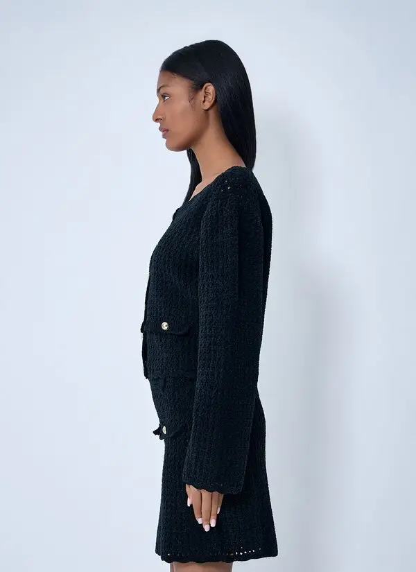 GANNI Crochet Cardigan