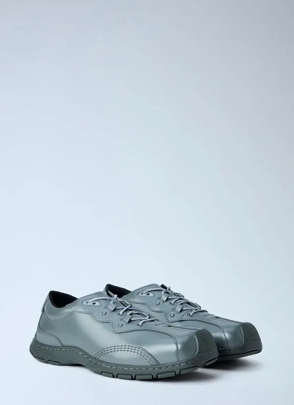Dr. Martens Aurix 5i Gunmetal Satin Finish Leather Lace Ups