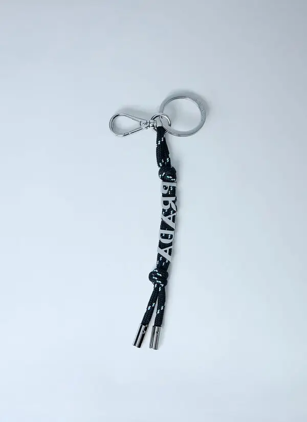 Prada Logo Embellished Keychain
