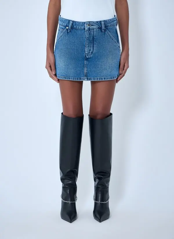 Alexander Wang Denim Mini Skirt - Blue