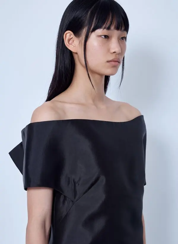 JIL SANDER Off-shoulder Midi Dress