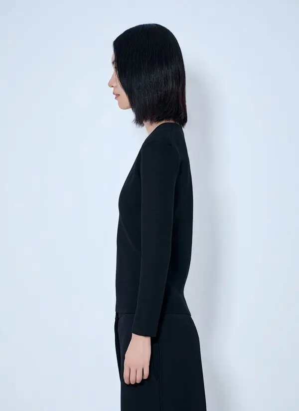 TOTEME Compact Knit V-neck