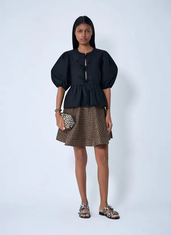 GANNI Peplum Blouse