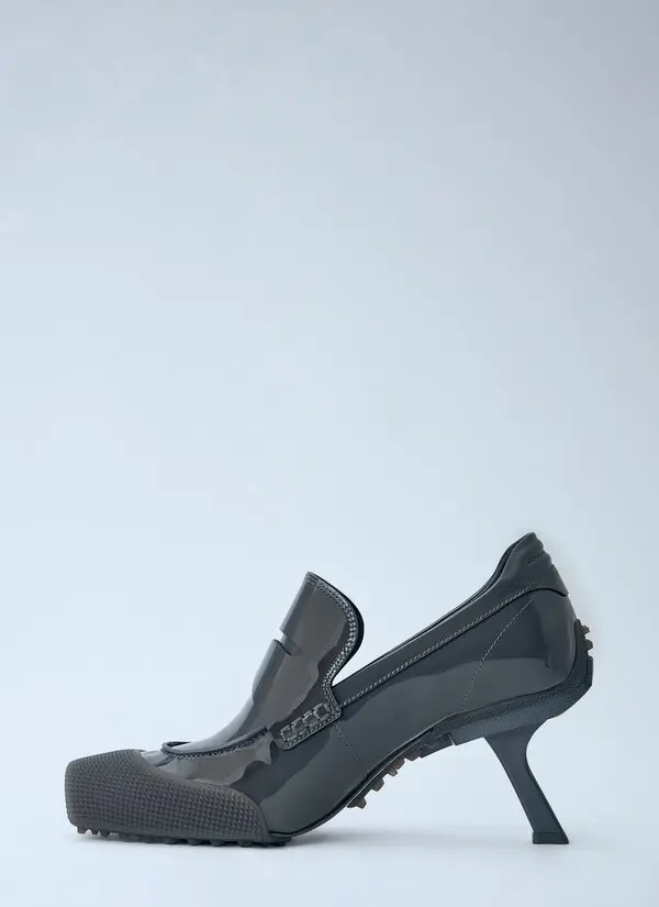 Lacoste Runway Leather Matchday Heels - Grey